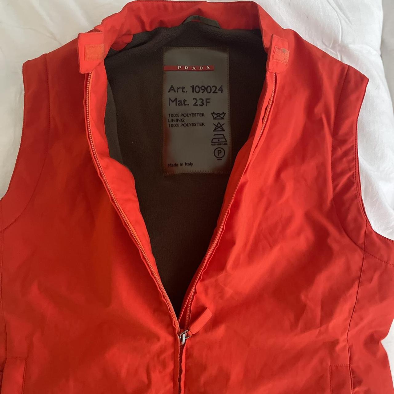 vintage prada vest lightweight dual front zipper... | Depop