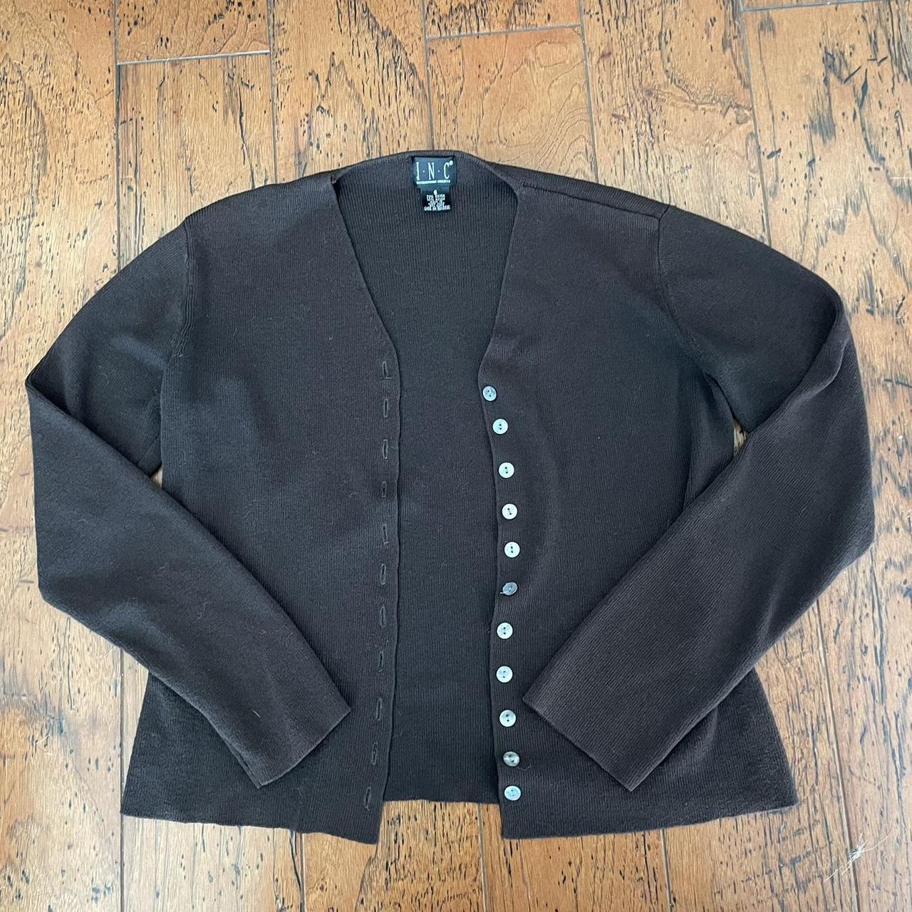 INC International Concepts Women's Brown Cardigan | Depop