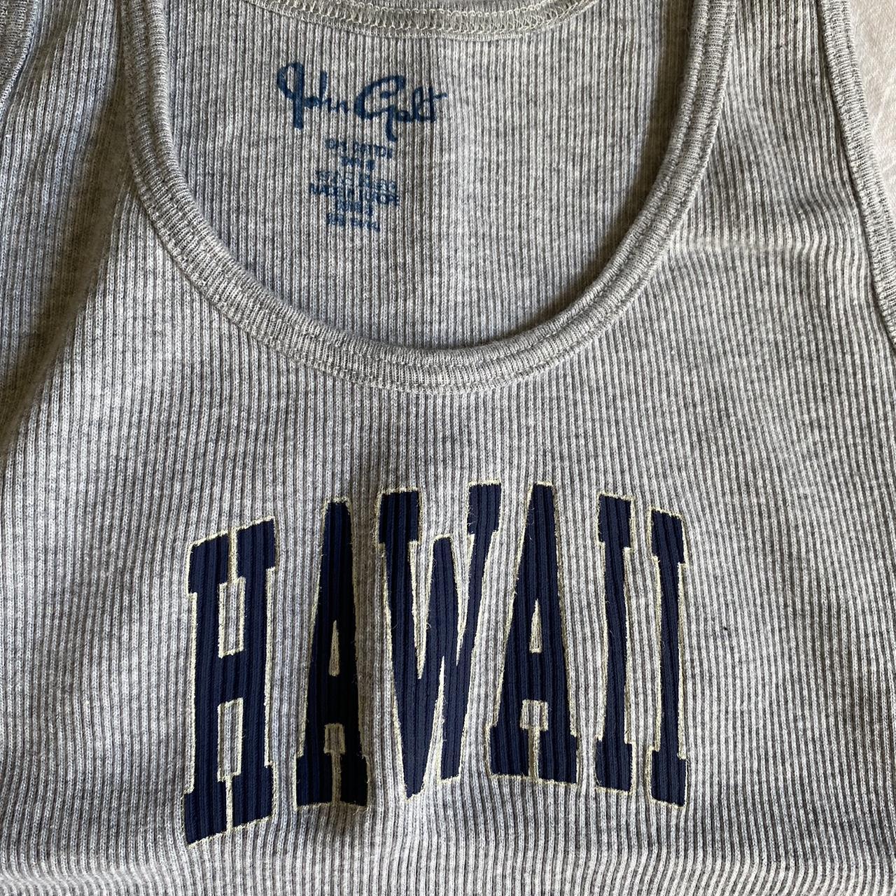 BNWT Brandy Melville grey hawaii graphic tank... - Depop