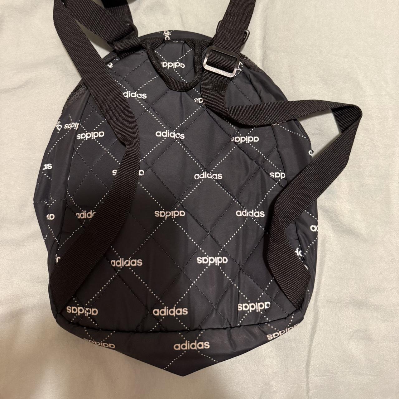 Adidas core mini backpack in black and white. White... | Depop