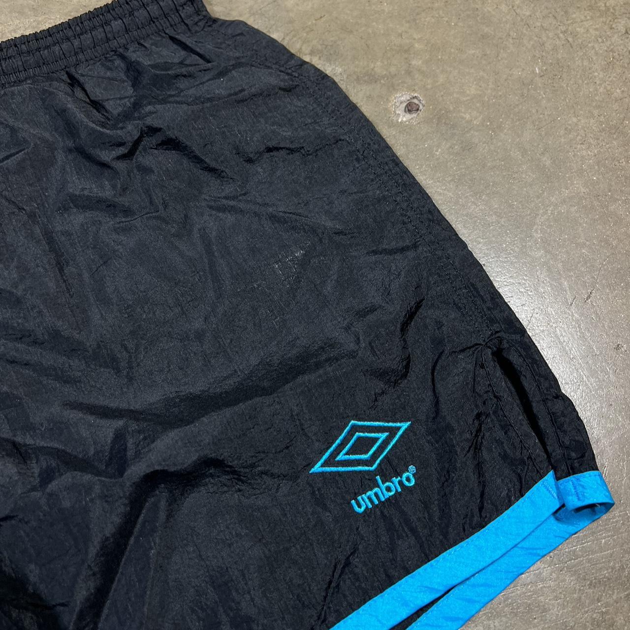 Umbro Men's Black and Blue Shorts | Depop