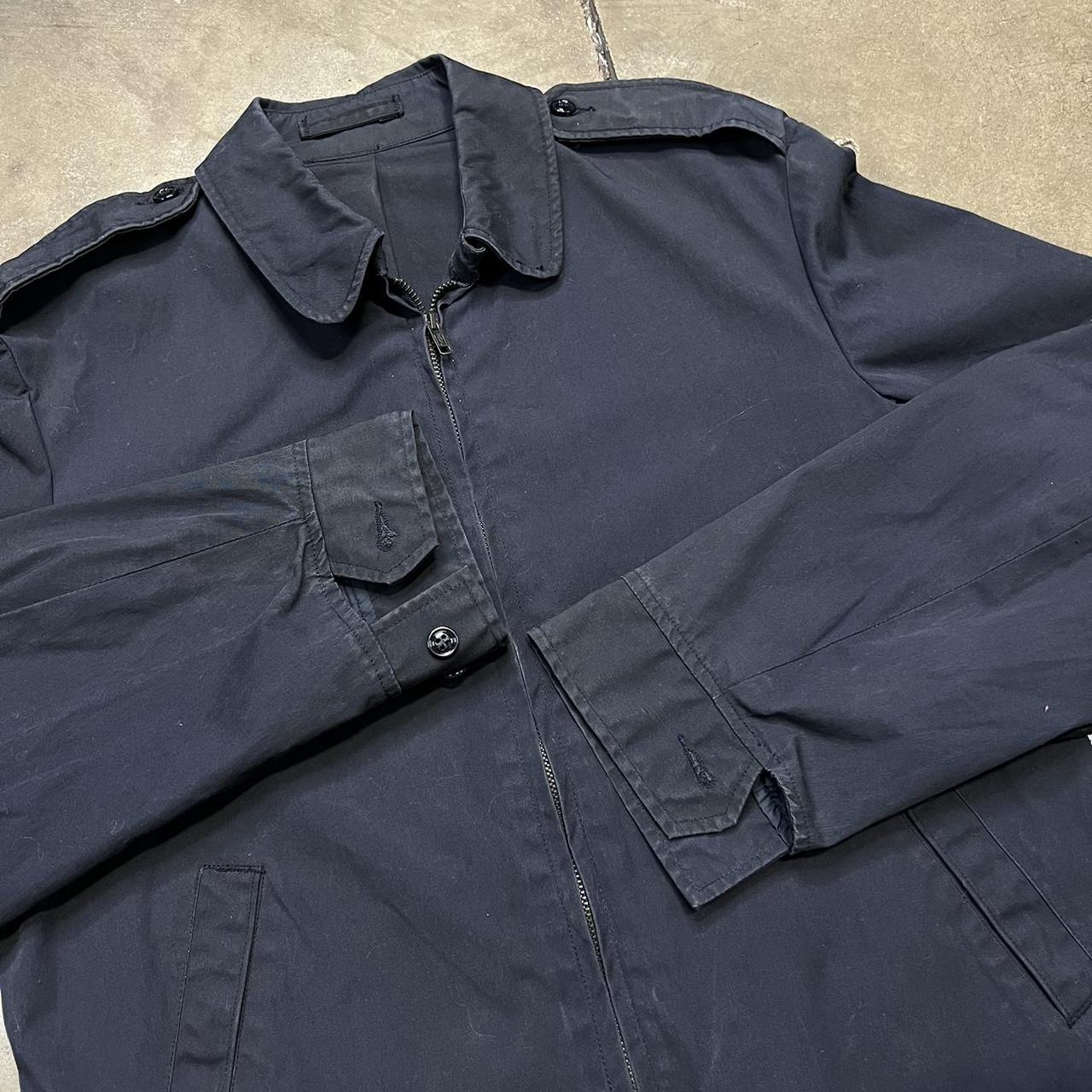 Vintage Navy Jacket Naval military lightweight... - Depop