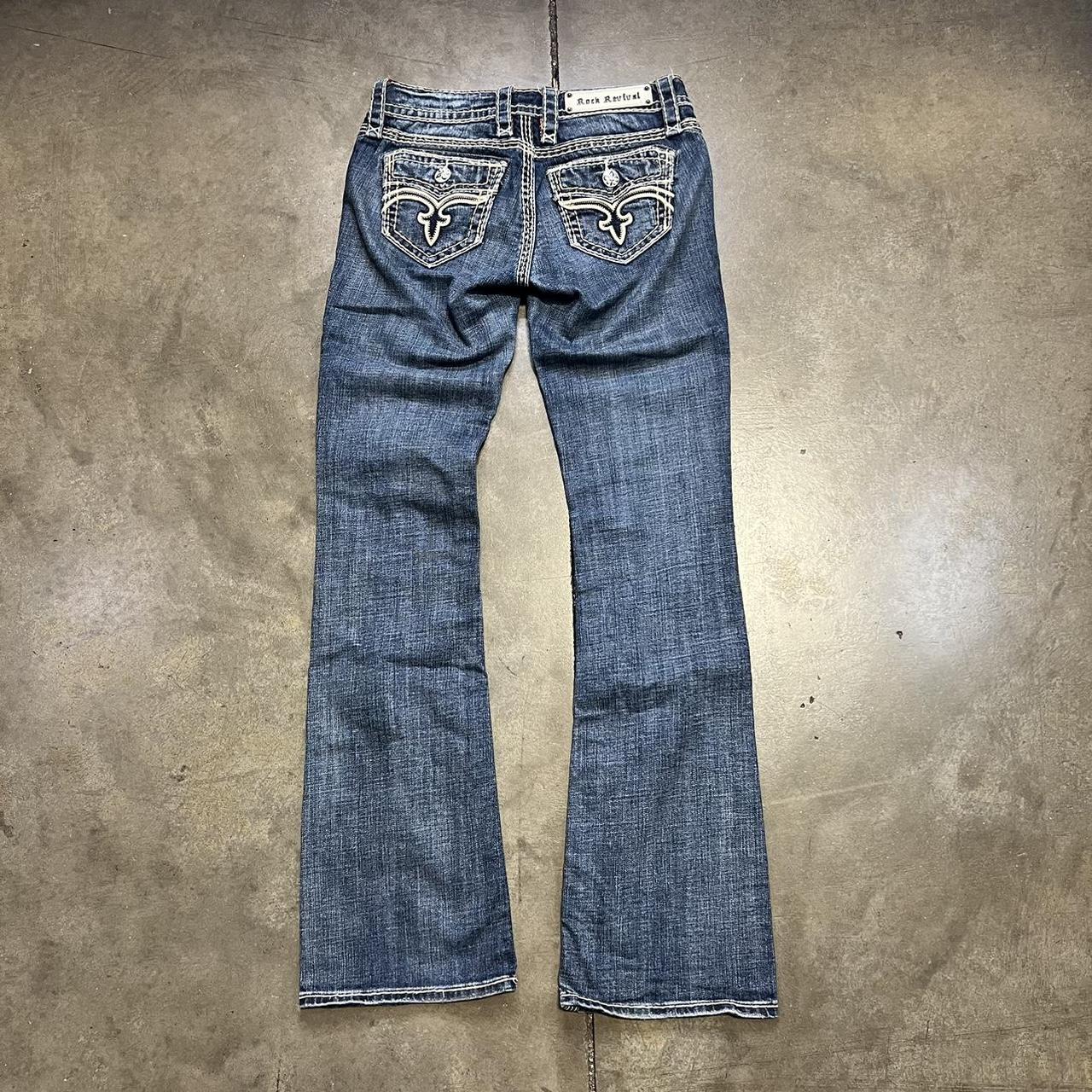 Vintage Rock Revival Boot Cut Jeans Vintage Y2K... - Depop