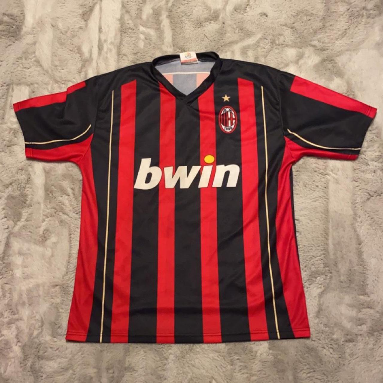 AC MILAN Shirt. Number 99 Ronaldo (R9). In mint... - Depop