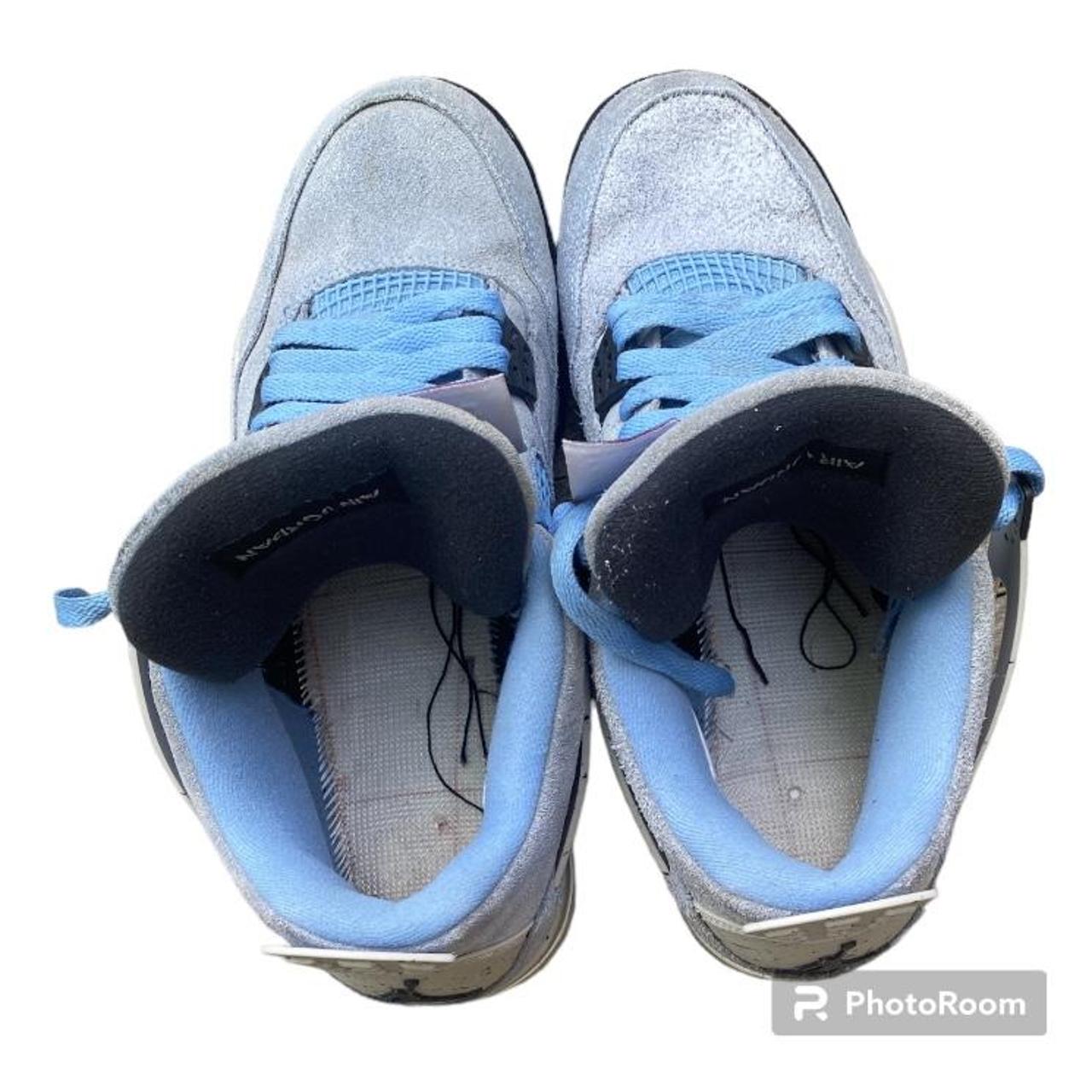 Jordan 4 unc blue Size 9 Worn with no insoles Open... - Depop