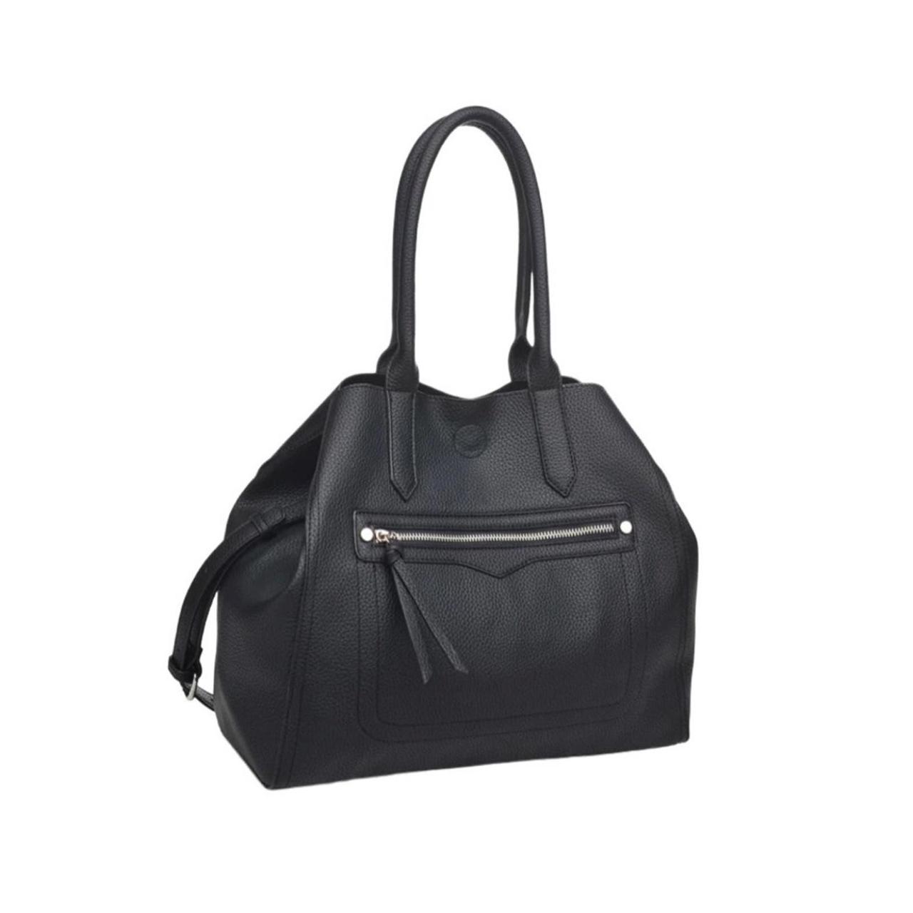 Moda Luxe Camden Vegan Leather Tote Bag Front Zip... - Depop