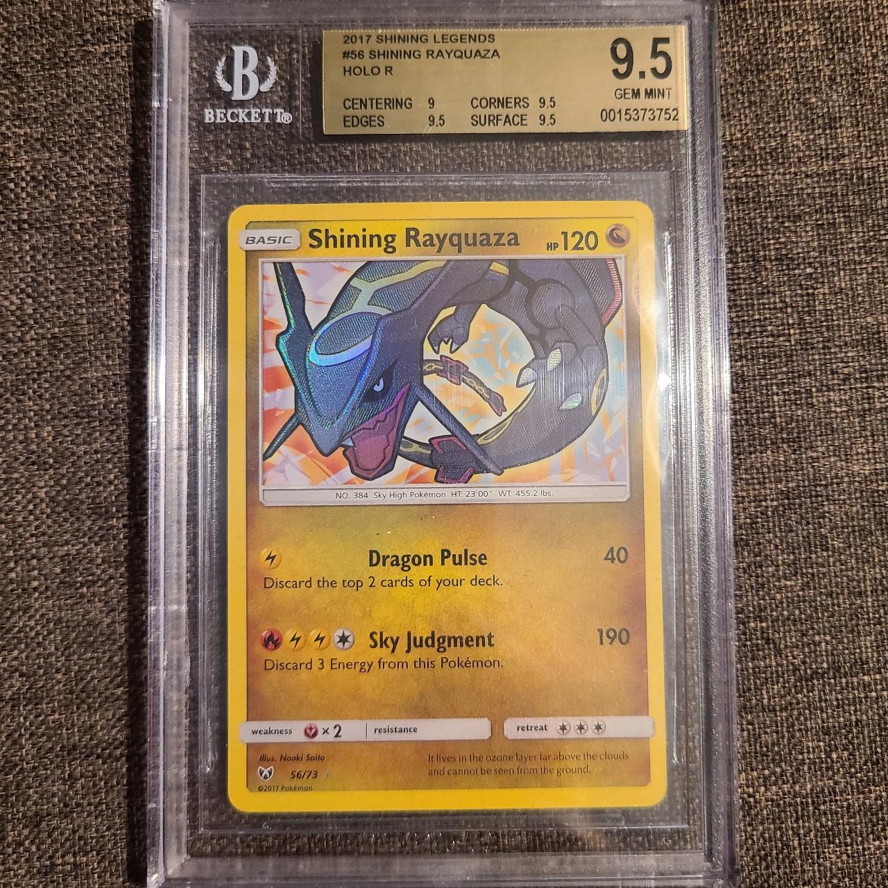 Pokemon Shining Rayquaza 2017 Shining Legends #56/73... - Depop