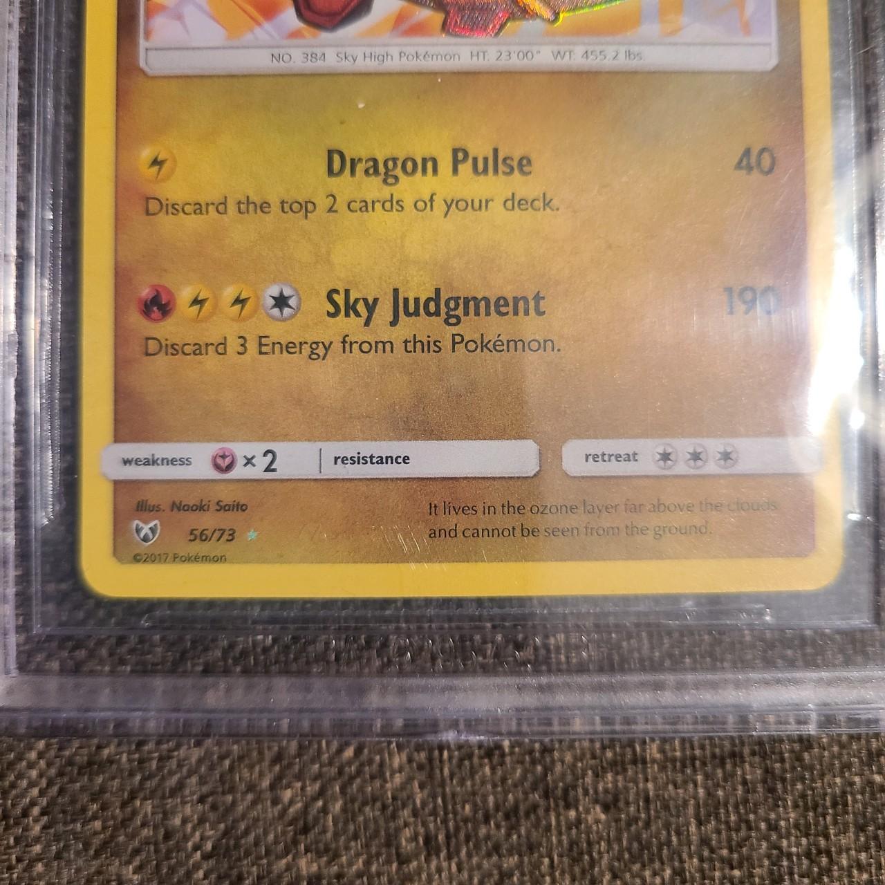 Pokemon Shining Rayquaza 2017 Shining Legends #56/73... - Depop