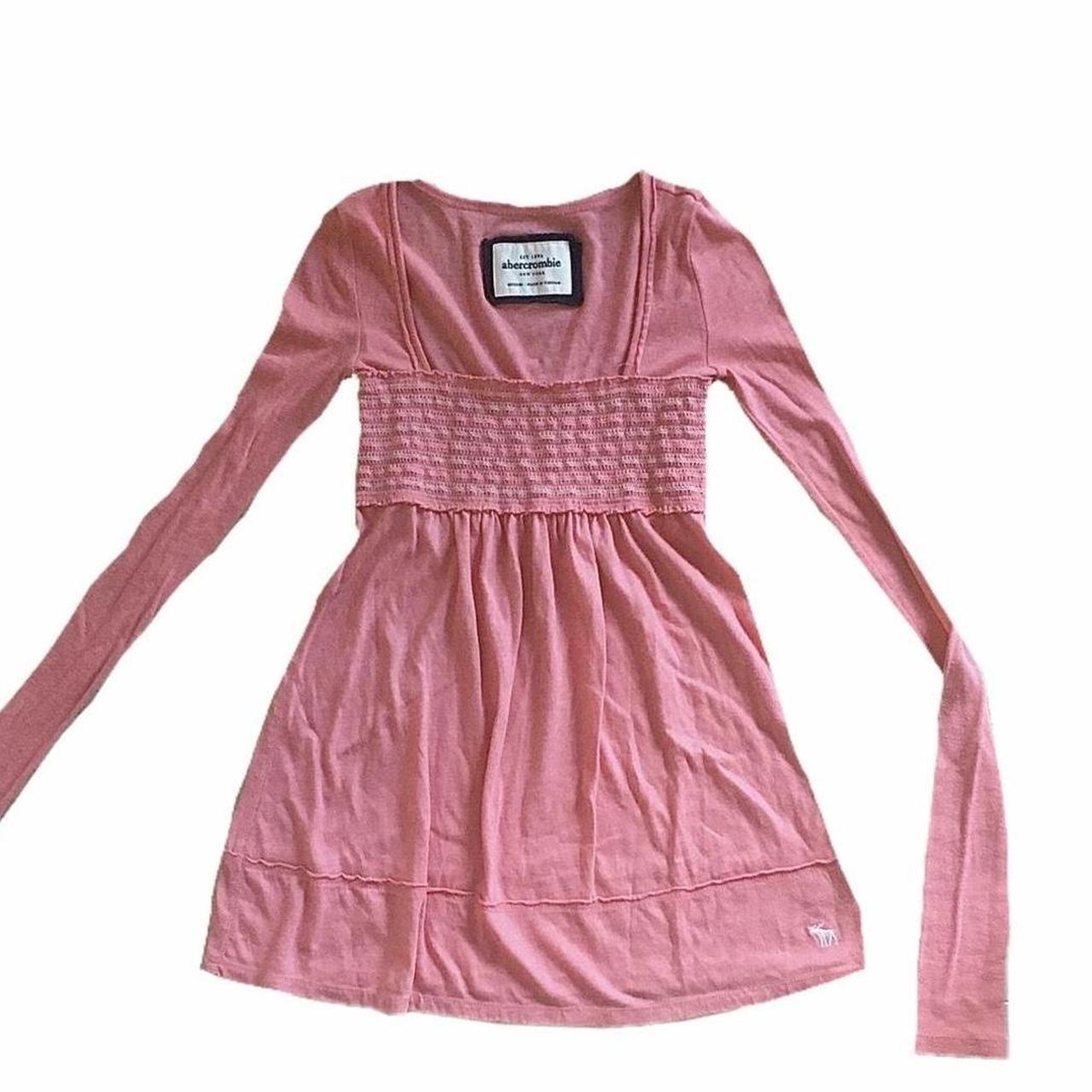 abercrombie&fitch vintage pink babydoll top