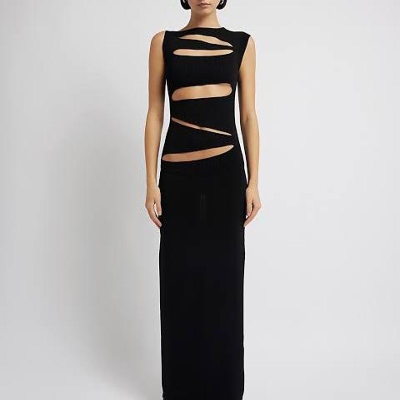 Christopher Esber - Slashed knit maxi dress in... - Depop