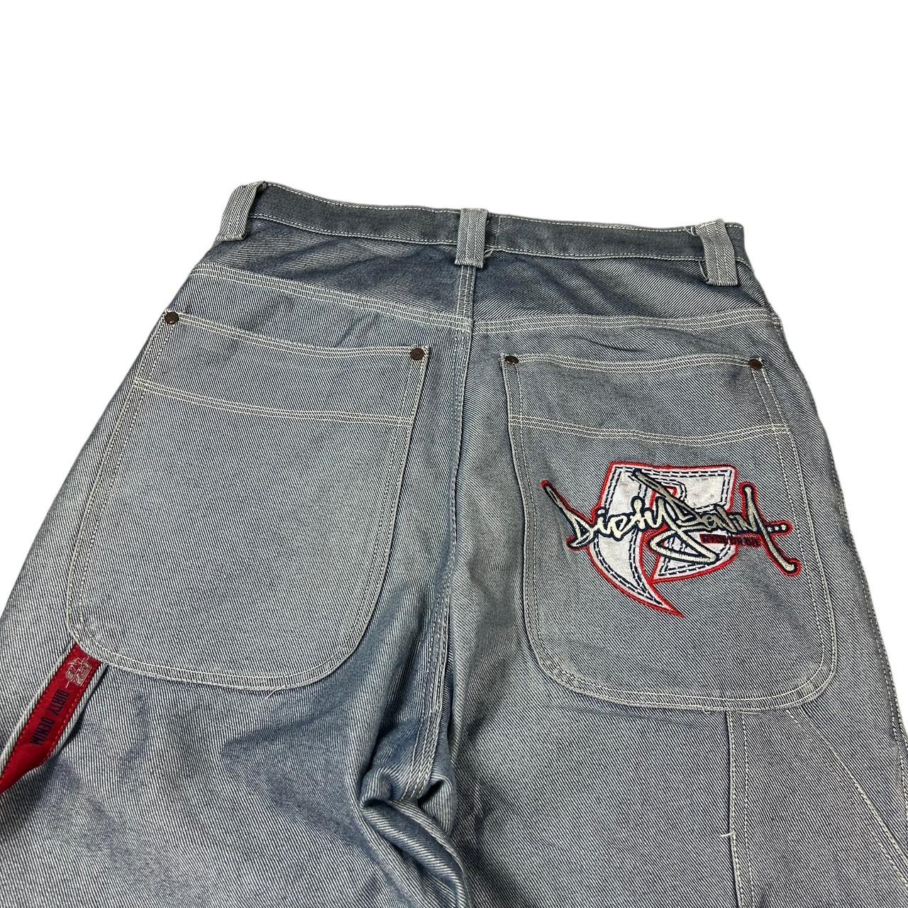 baggy wide leg embroidered ruff ryders carpenter... - Depop
