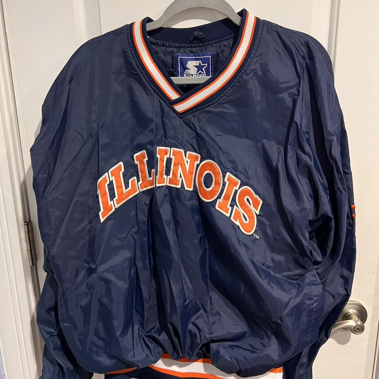 unisex university of illinois jacket, never worn,... - Depop