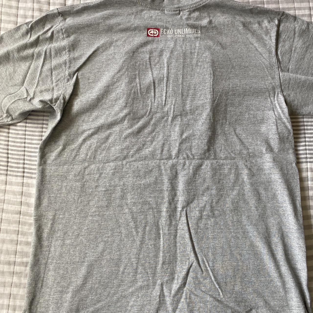 ecko grey shirt! says size medium but in reality... - Depop