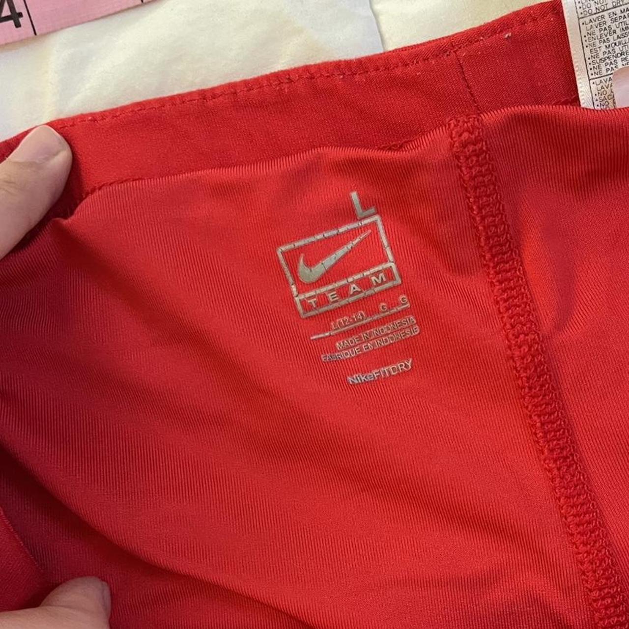 Red Nike team club dry fit tennis skort... - Depop