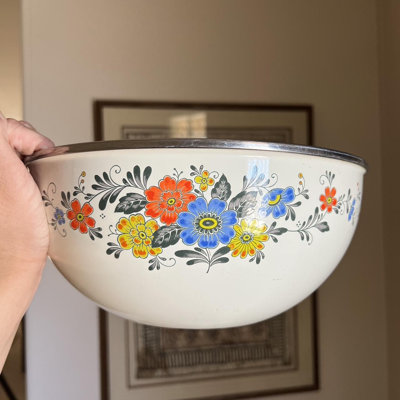 Vintage Kobe Kitchen #enamel #metal #bowl... - Depop