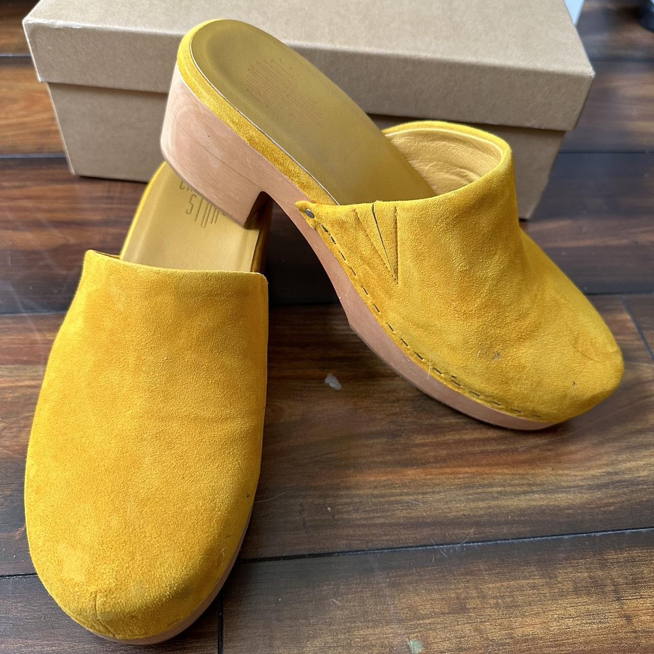 Women's Yellow Clogs | Depop