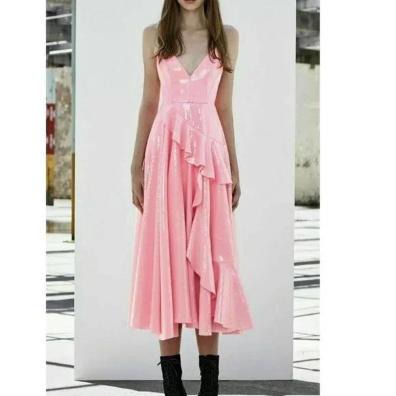 ALEX PERRY 'PAXTON' DRESS SIZE 6 BORDEAUX RRP... - Depop