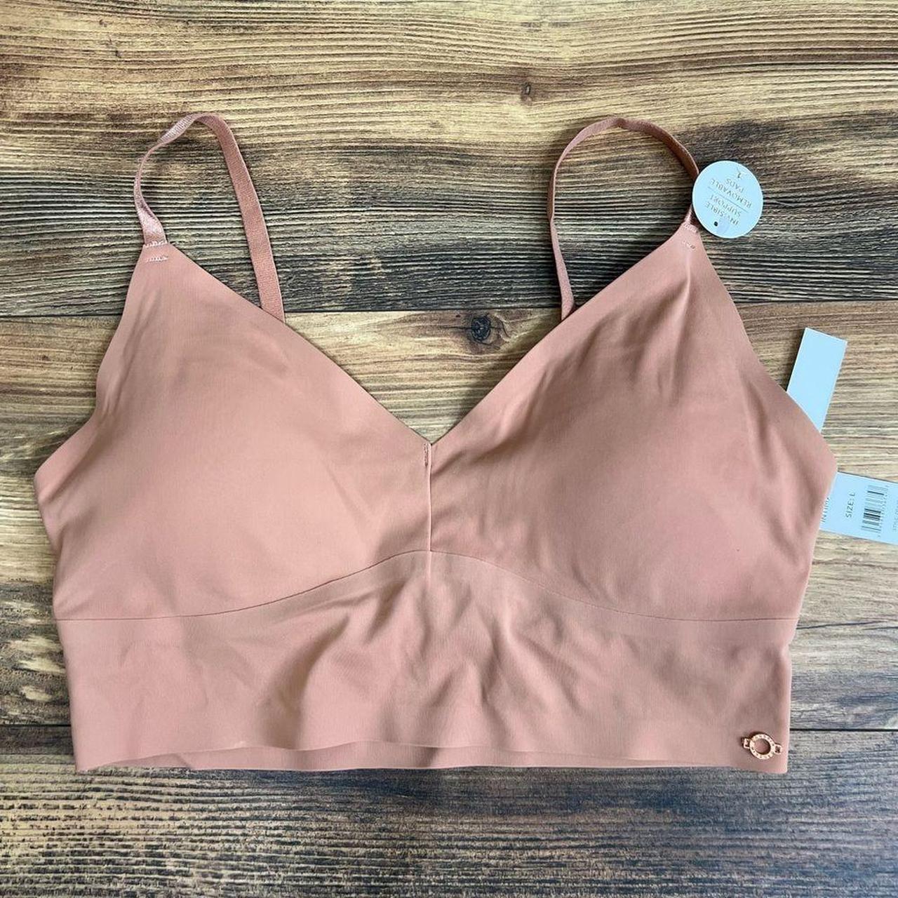 Danskin intimates invisible support tan bra size... - Depop