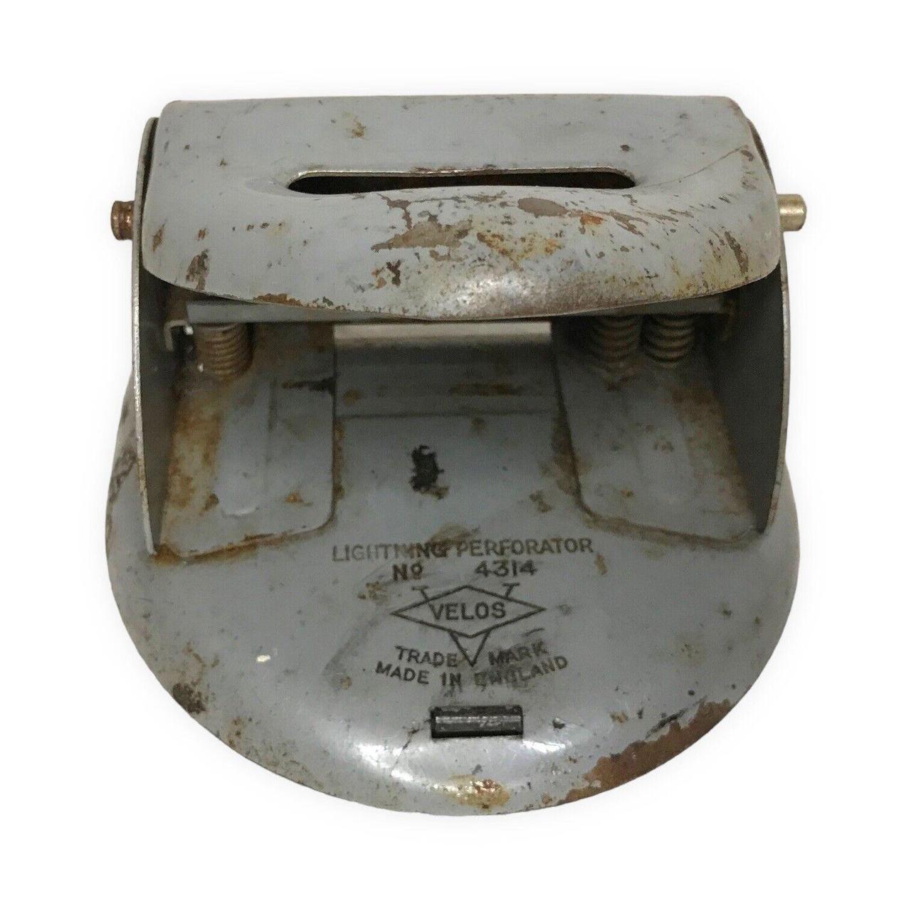 Vintage VELOS Lightning Perforator 4314 Metal Hole... - Depop
