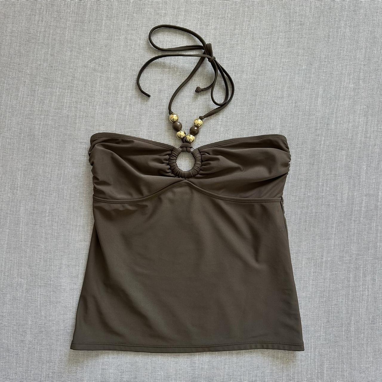 halter tankini top - bead details - small mark as... - Depop