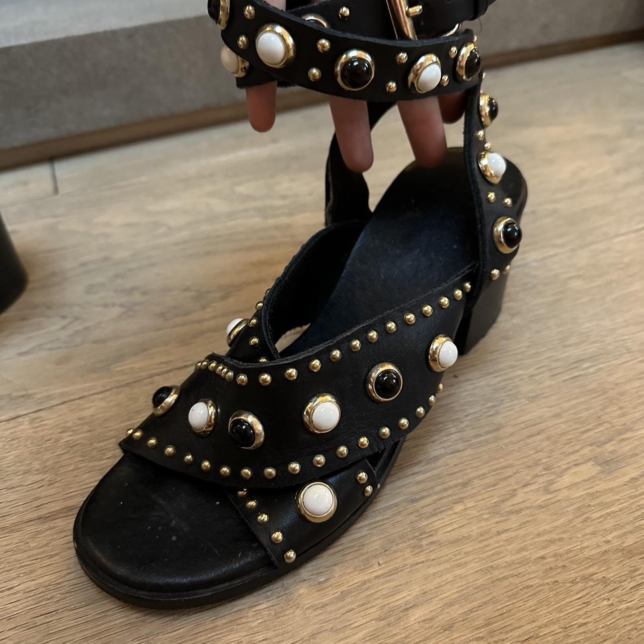 Maje ankle wrap sandals Size 37 Adjustable ankle... - Depop