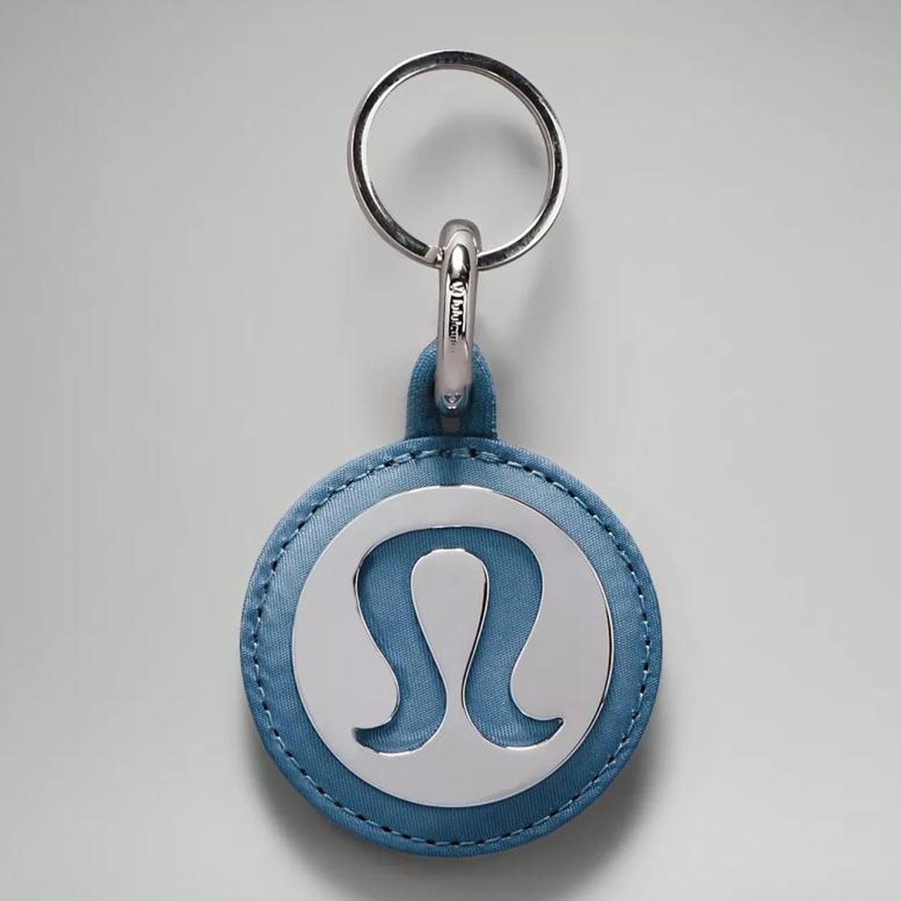 Blue lululemon logo keychain never used Originally... - Depop