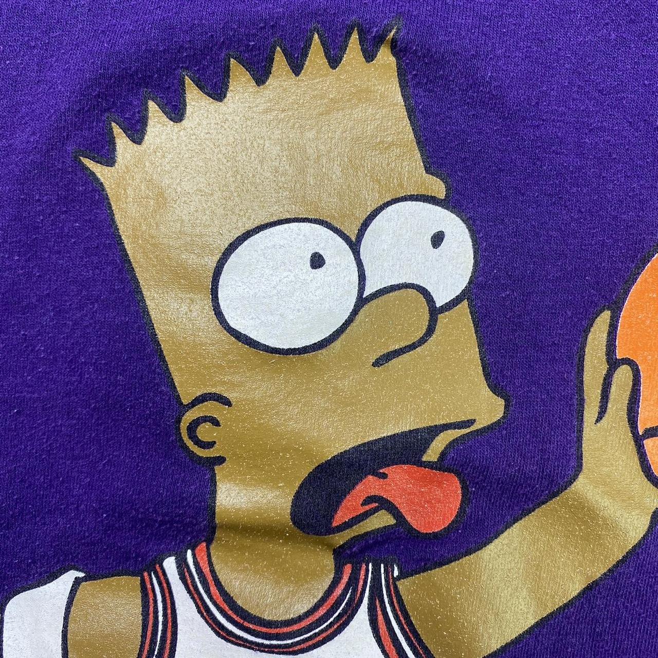 Vintage Bart Simpson AIR BART basketball shirt... - Depop