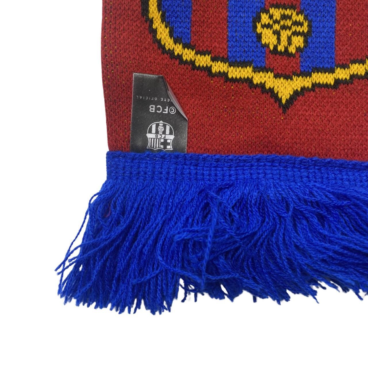 FC Barcelona soccer scarf Size: 52” Condition:... - Depop