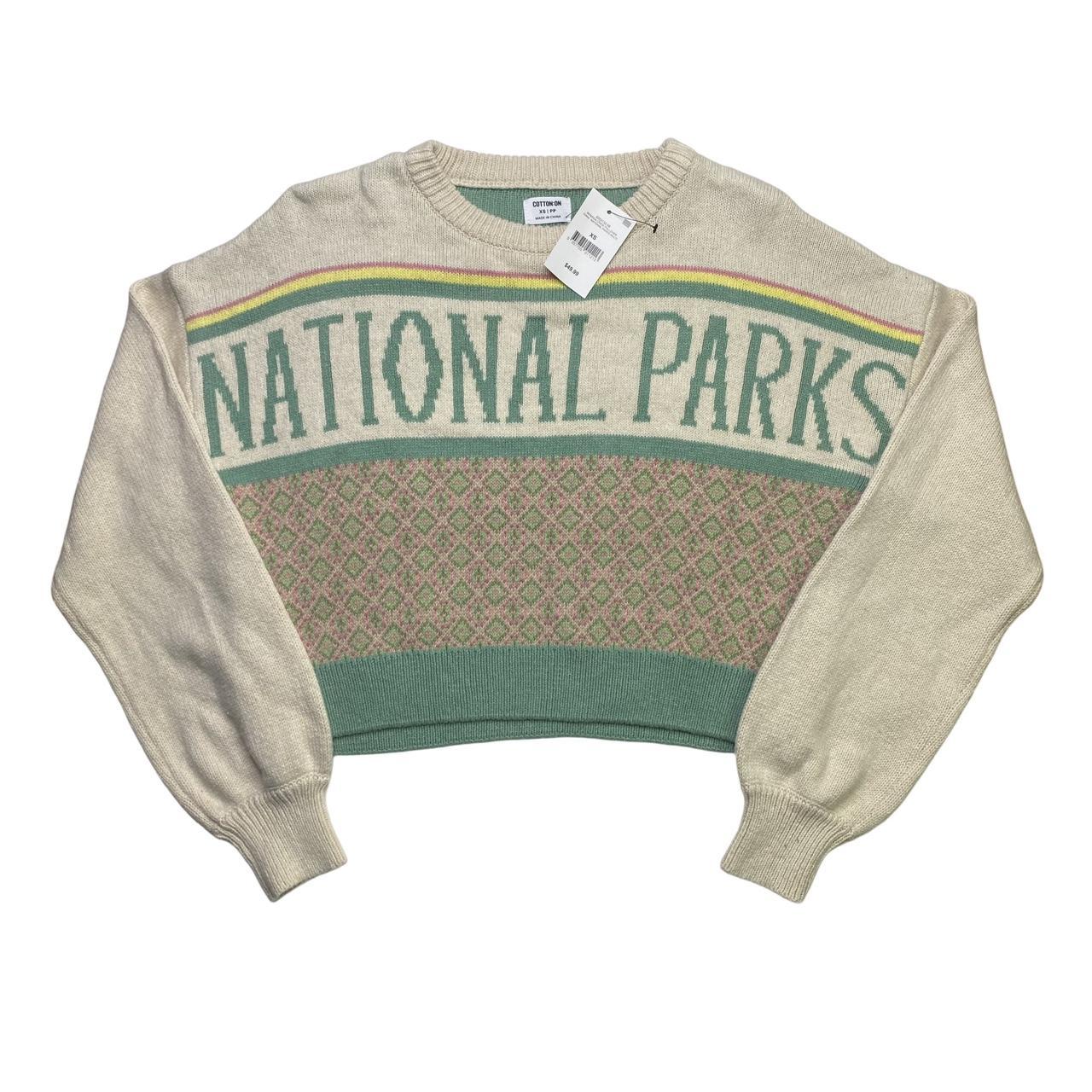 National Parks sweater Cropped fit Condition: new... - Depop