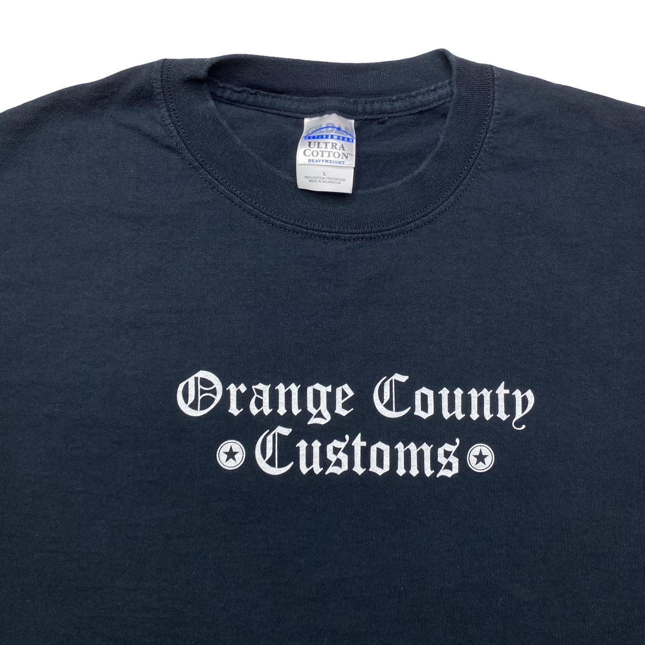 Vintage Orange County Customs chopper motorcycle... | Depop