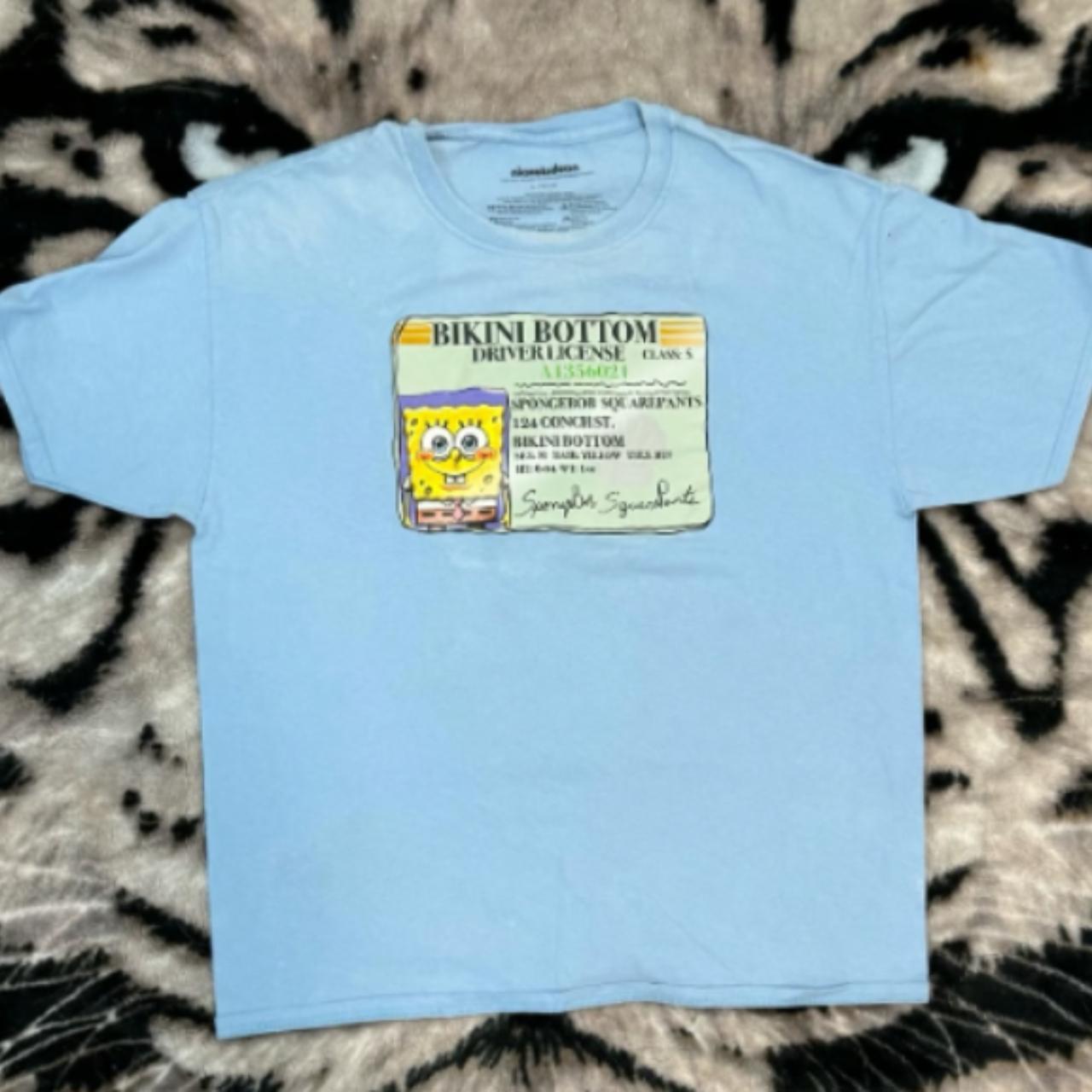 Spongebob Squarepants Drivers License T-Shirt Size XL - Depop