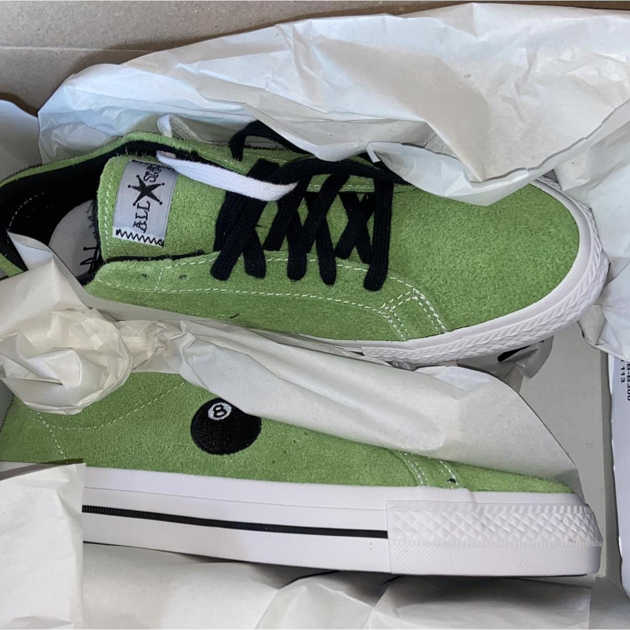 Stüssy x converse 8 ball shoes size men’s 8.5 New... - Depop