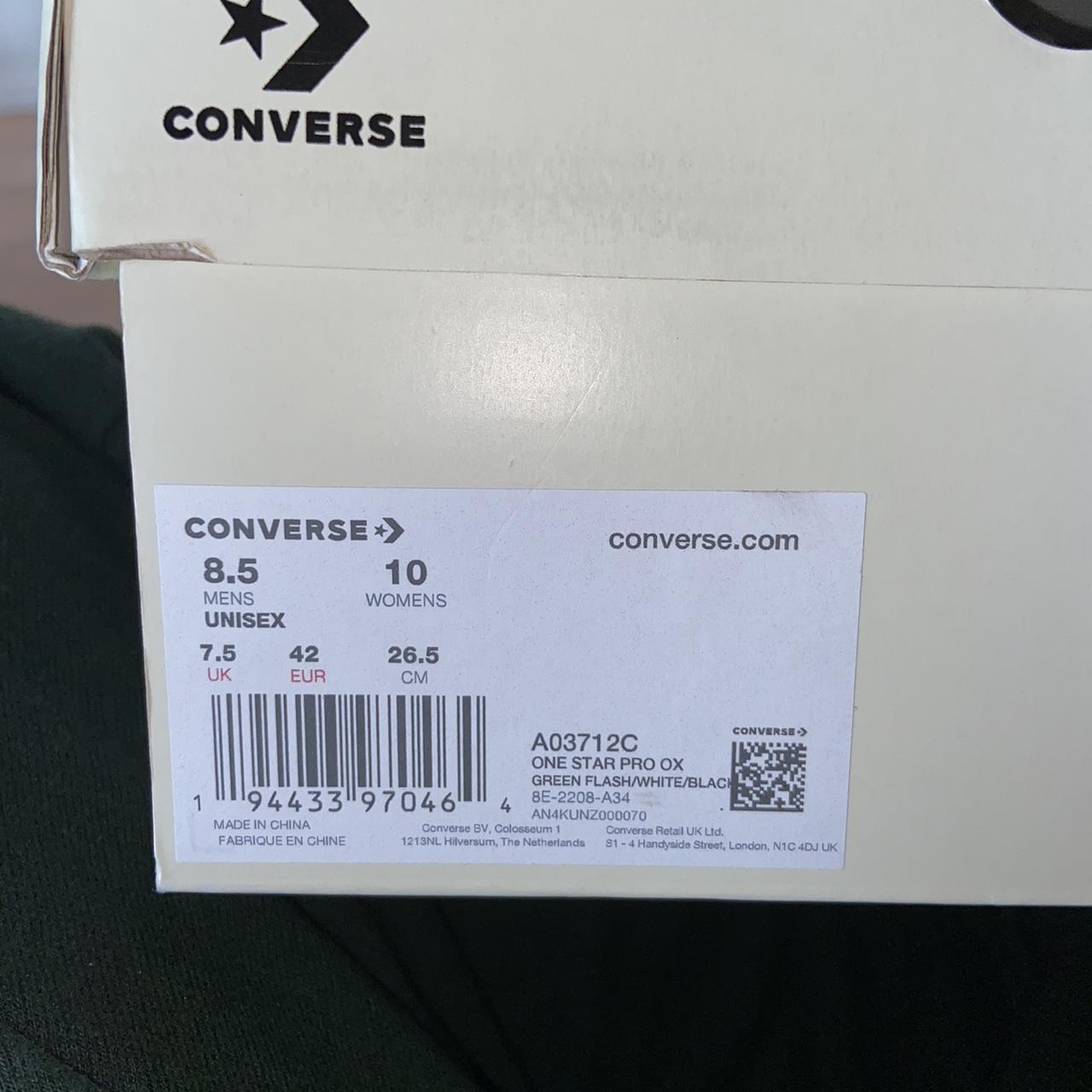 Stüssy x converse 8 ball shoes size men’s 8.5 New... - Depop