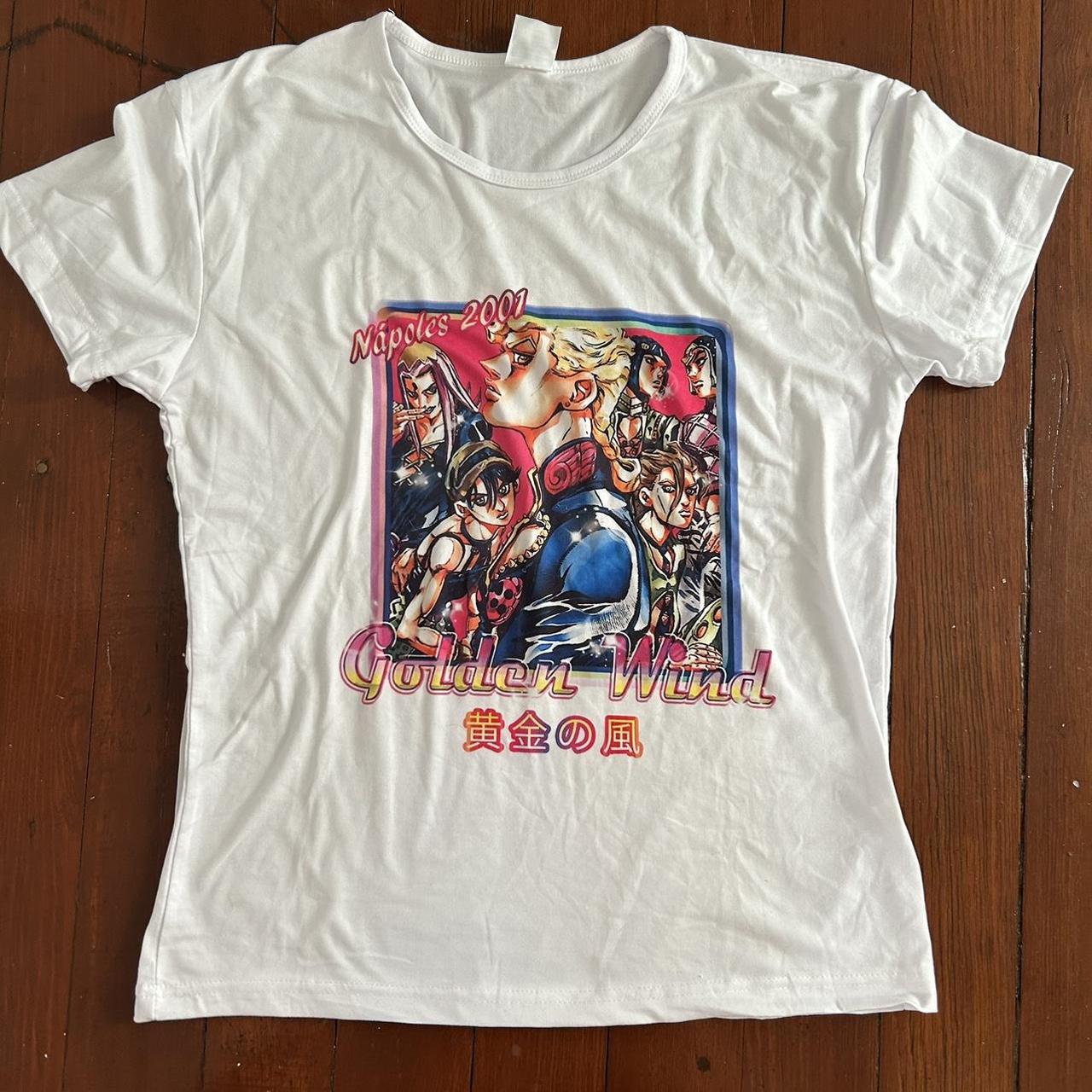 golden wind jojos shirt #depop #aesthetic #style... - Depop