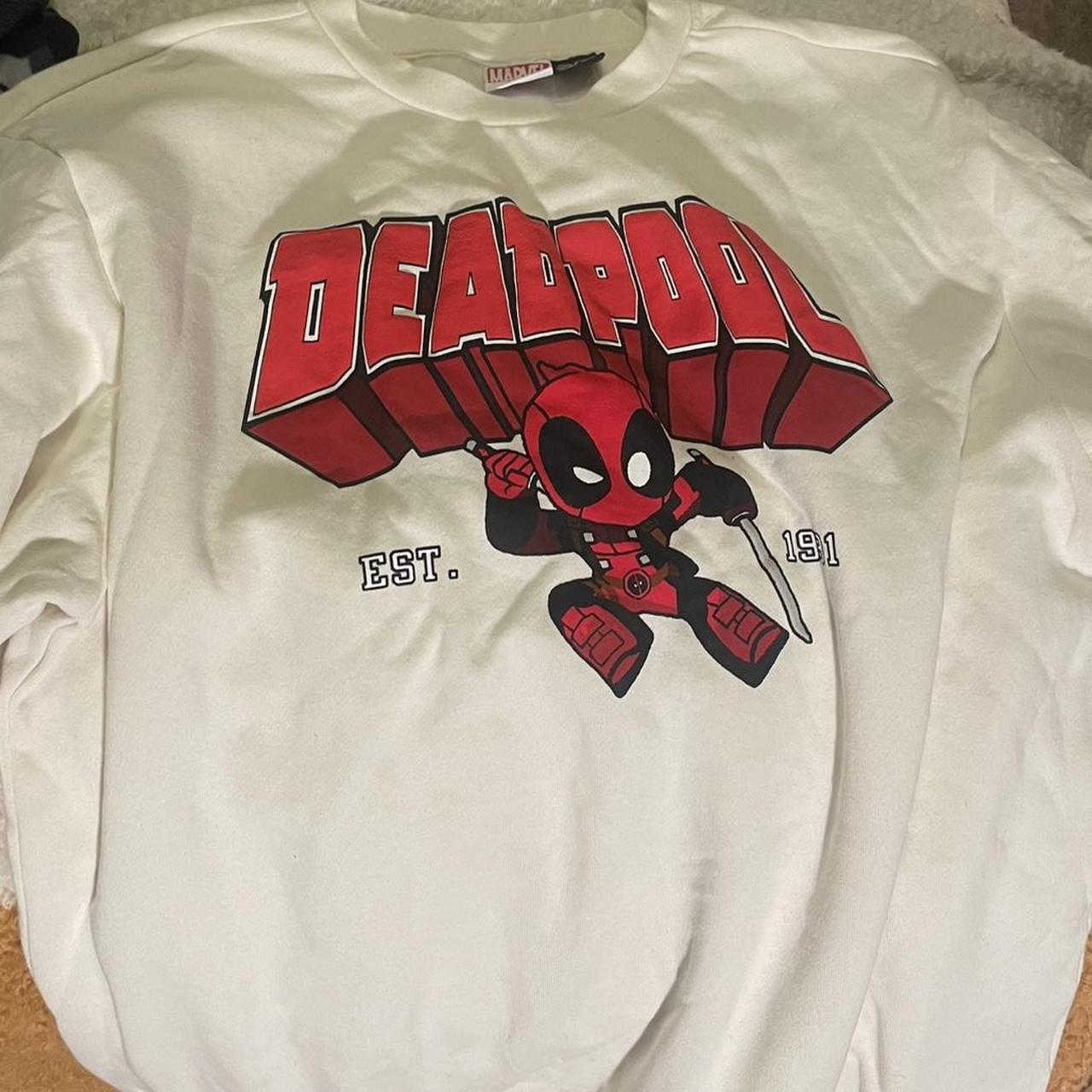 worn once deadpool sweater from target #marvel... | Depop