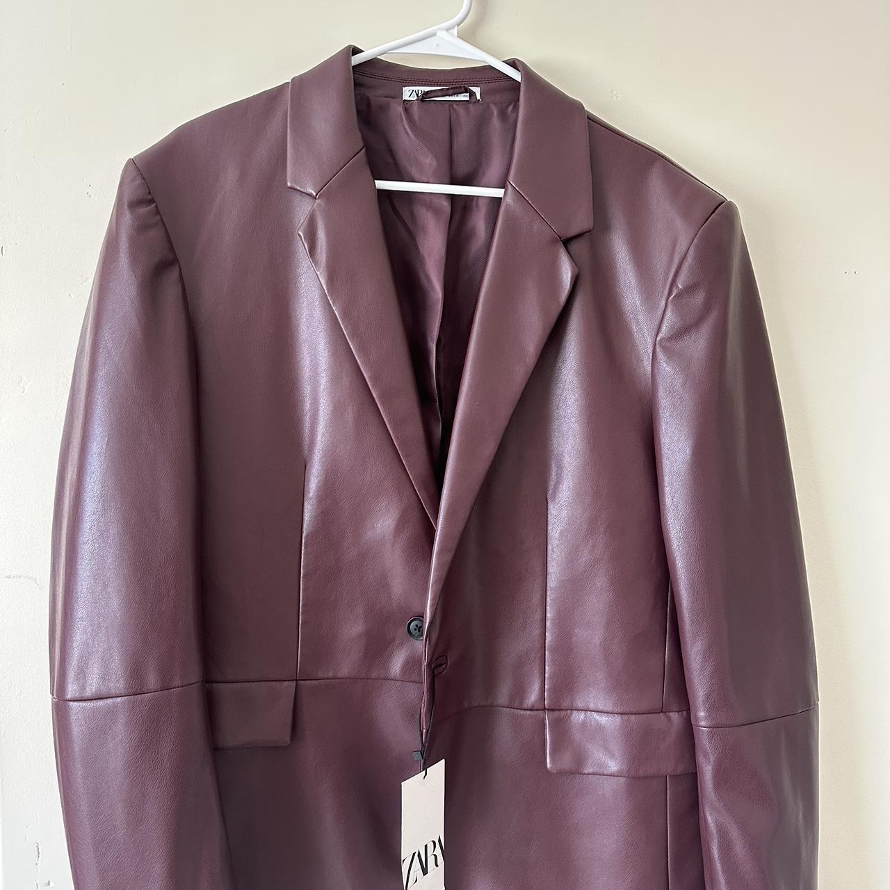 Zara - Maroon Coat - BRAND NEW Medium never worn,... - Depop