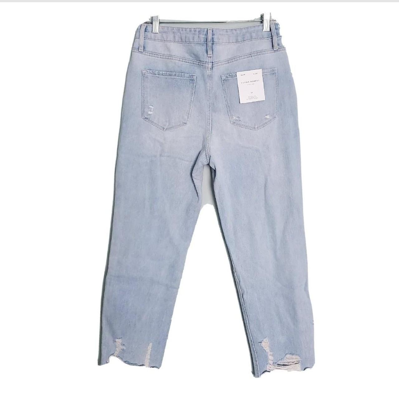 NEW Flying Monkey Black Label Distressed Light Blue... - Depop