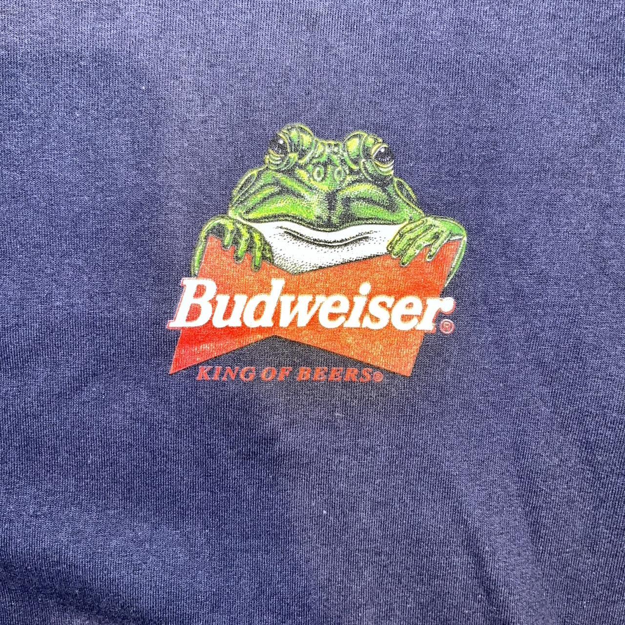 Vintage Budweiser Frog shirt #vintage #budweiser... - Depop