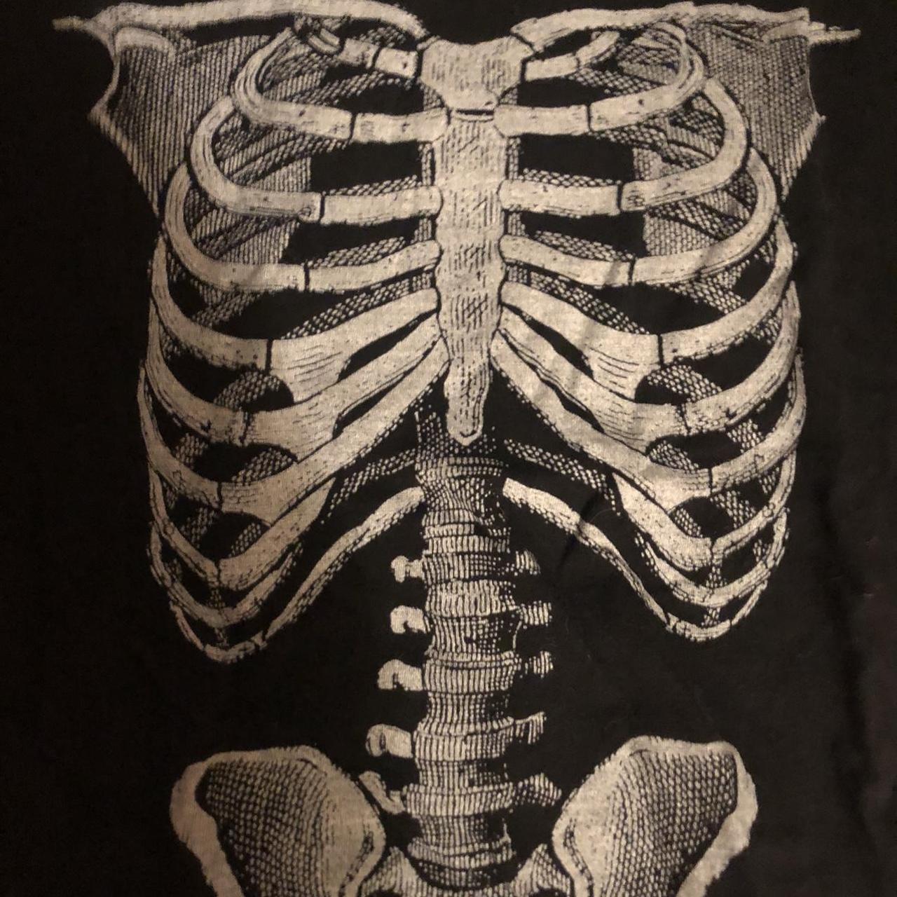 ribcage shirt size M grunge fairycore y2k emo 2000s - Depop
