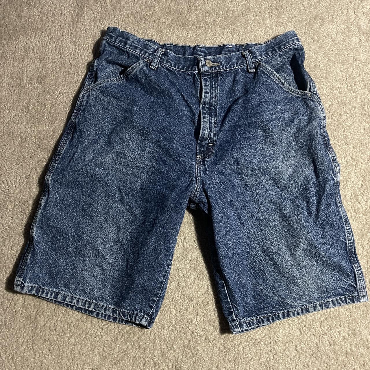 Vintage Y2K Wrangler Jeans Carpenter Jorts size... - Depop