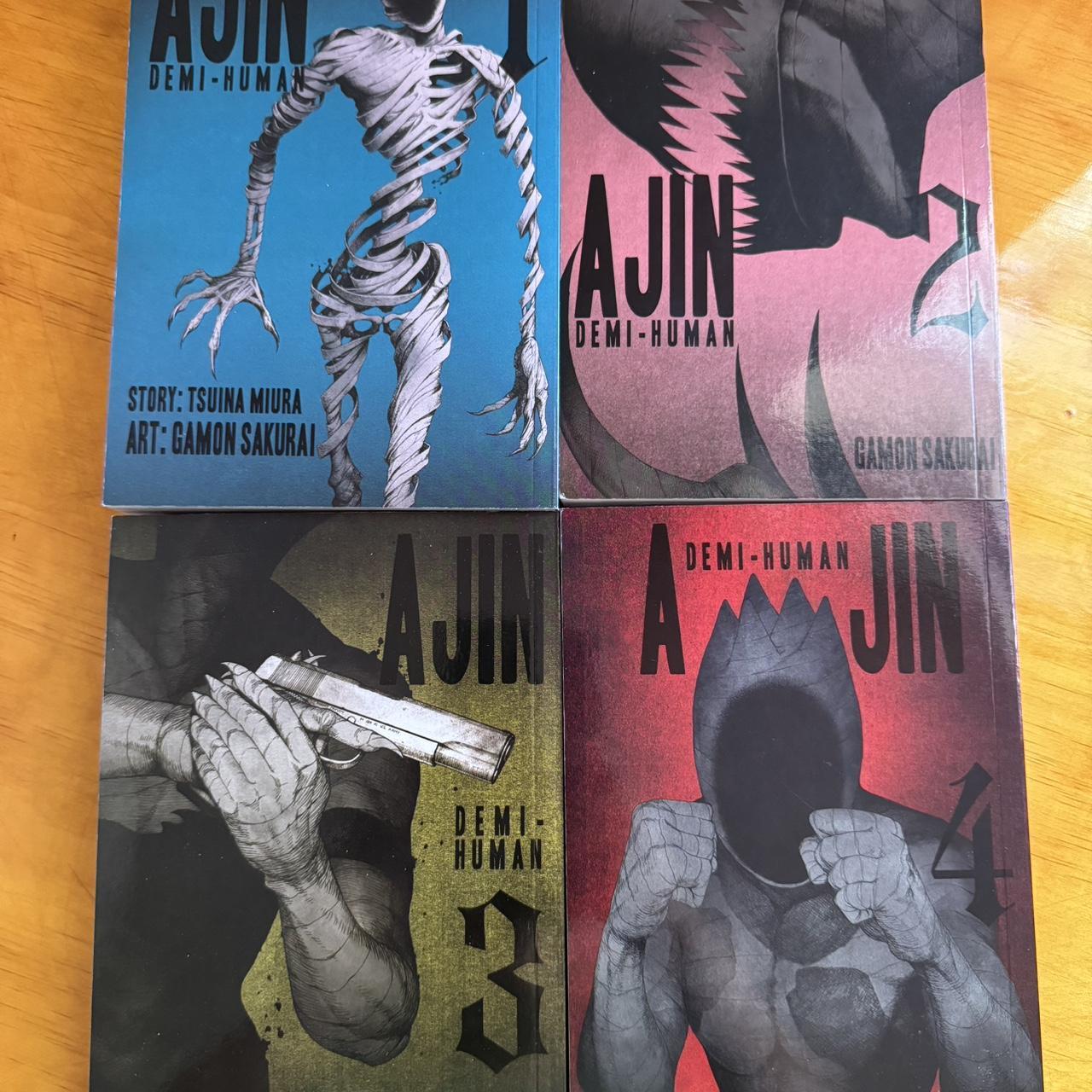 Ajin manga set 1-4, selling all together or message... - Depop