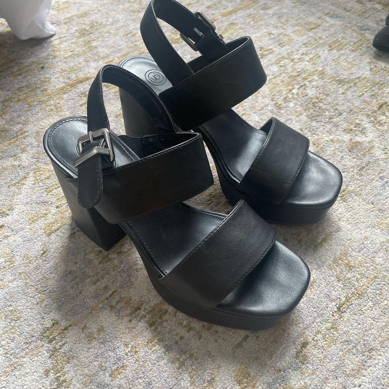 Urban black block heels - Depop