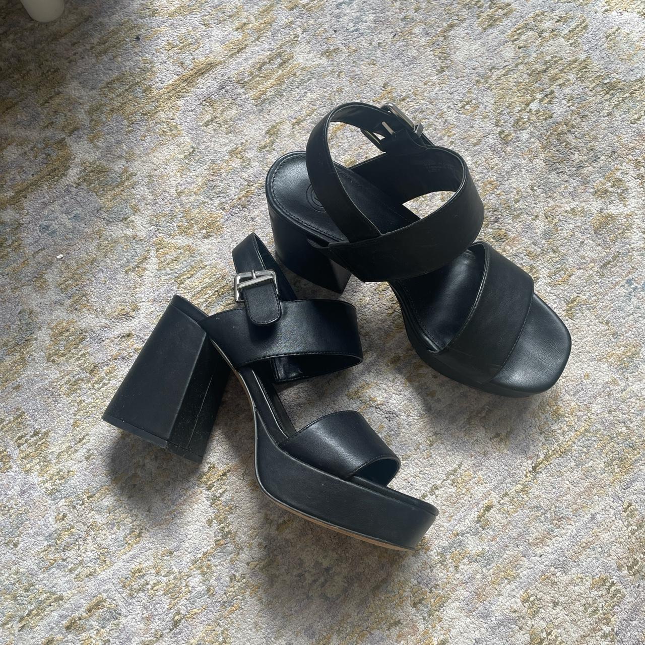 Urban black block heels - Depop