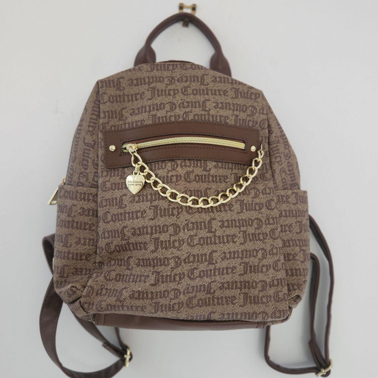 Juicy Couture Backpack. Has 1 Zip Pocket and 3 Slip... - Depop