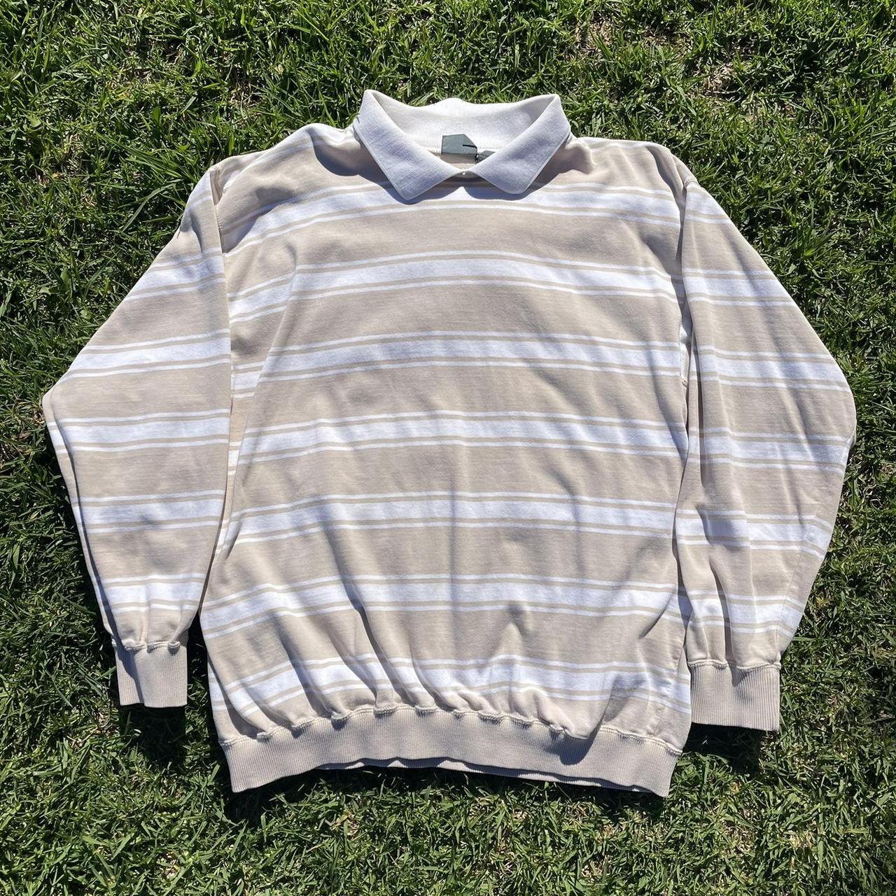 Striped Collared Rugby Polo Shirt • Get your Kanye... - Depop