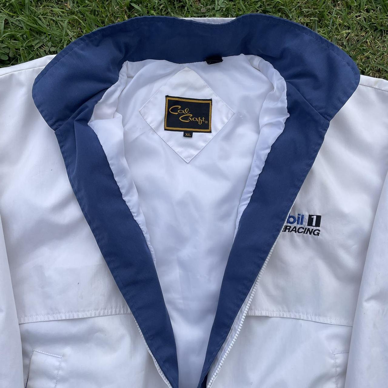 Midas Mobil 1 Racing Jacket XL White Navy Mens... | Depop