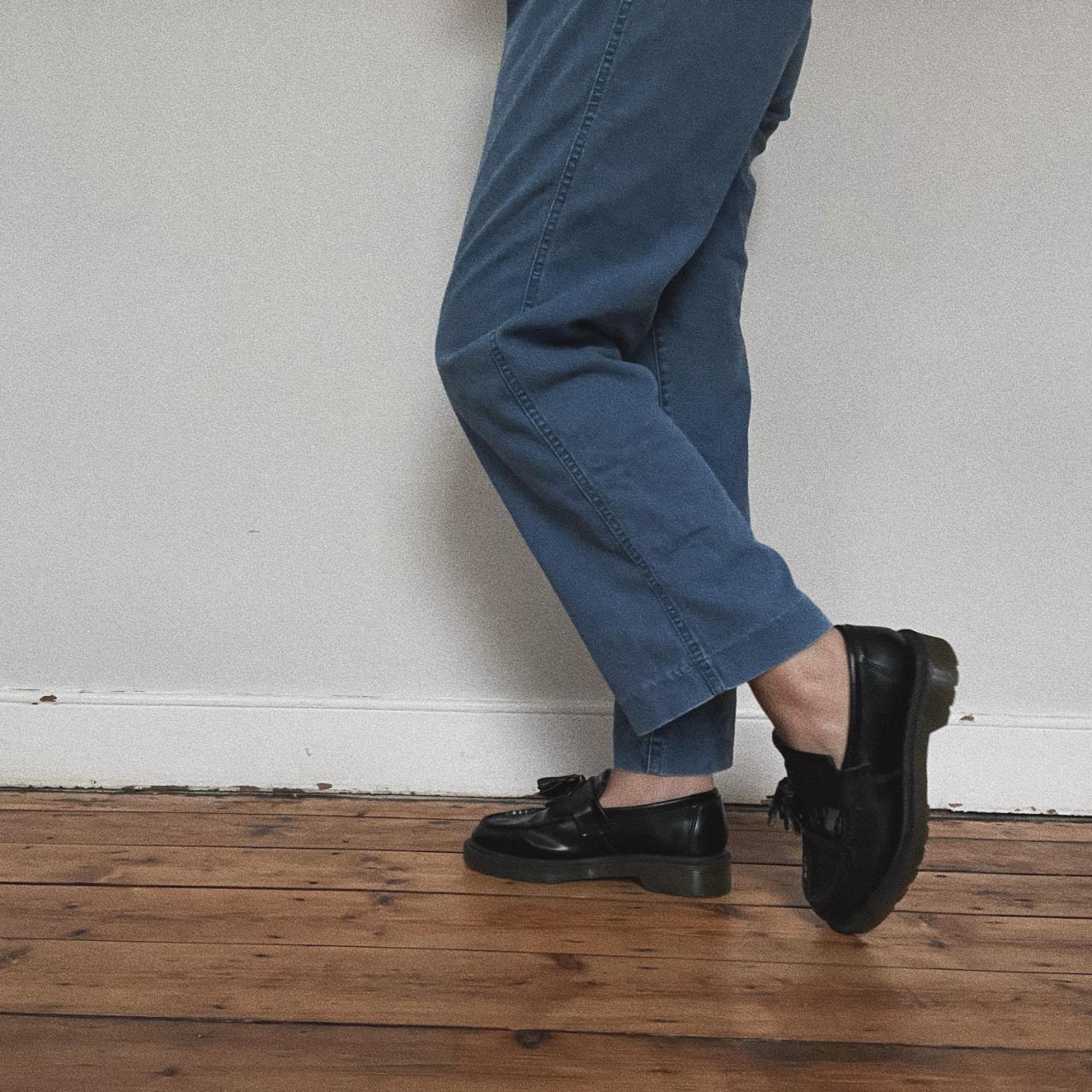 Vintage 90s Blue Denim Grandma Mensy High-Rise Peg... - Depop