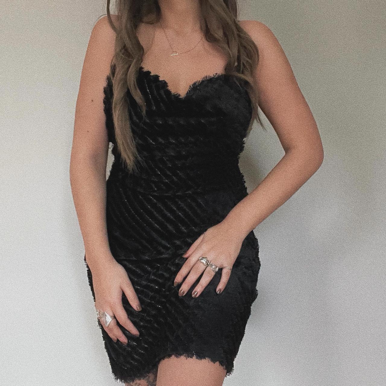 Revolve ASTR the Label Black Strappy LBD Open Back... - Depop