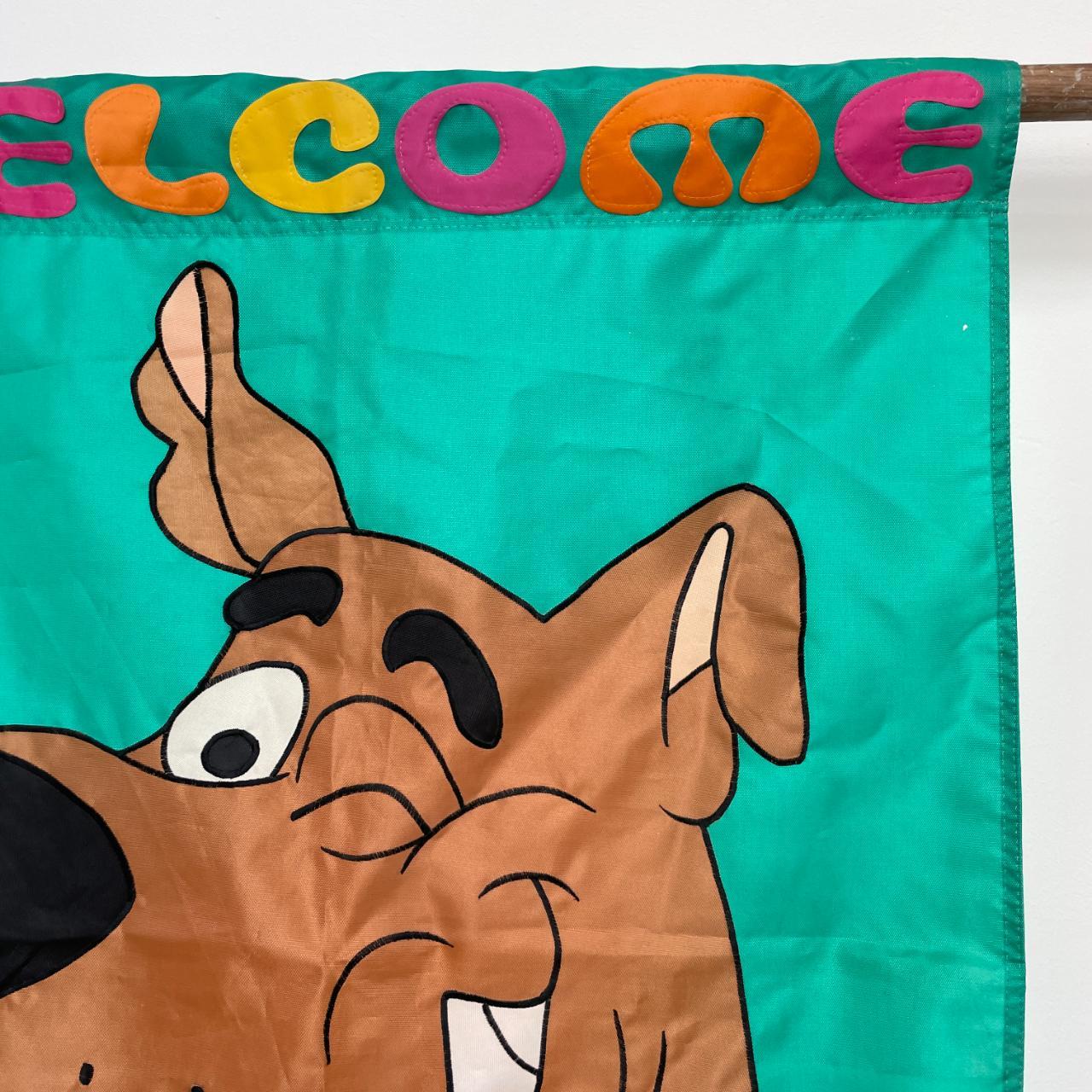 Vintage handmade Scooby Doo 'Welcome' sign banner... - Depop