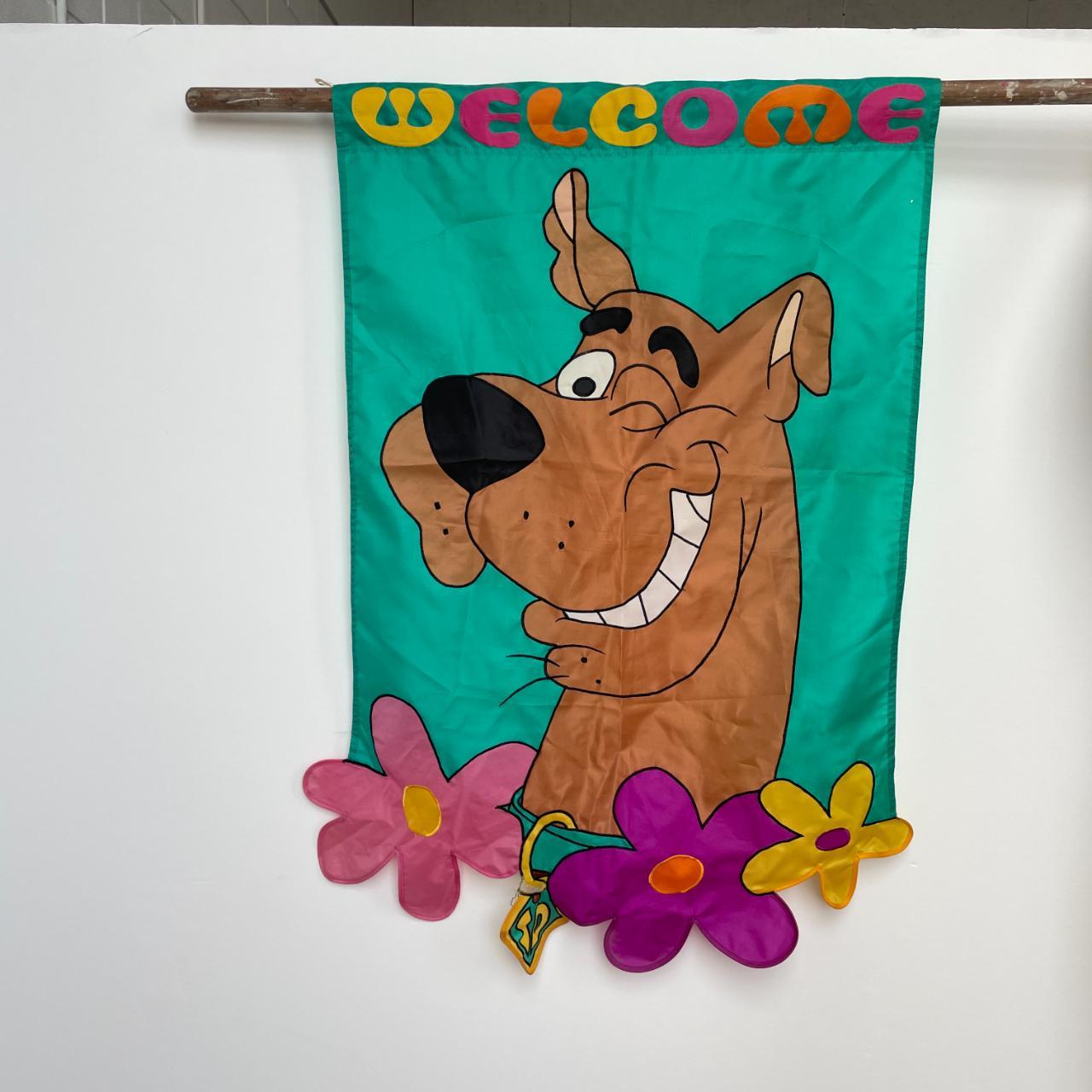 Vintage handmade Scooby Doo 'Welcome' sign banner... - Depop
